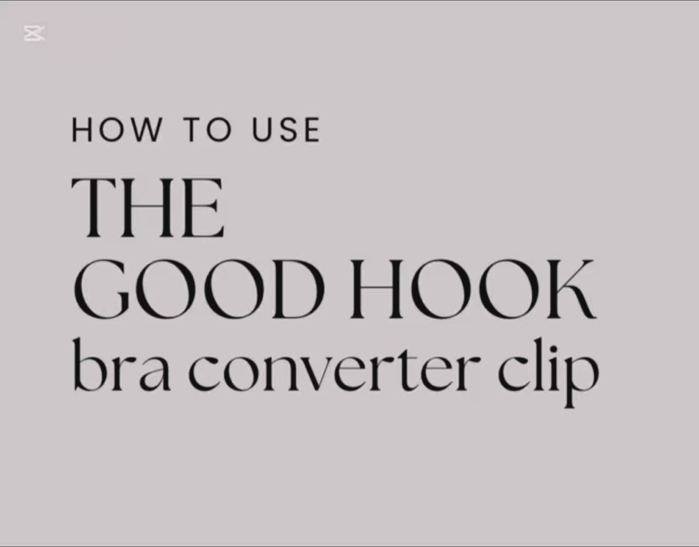 THE GOOD HOOK racerback bra converter clip – The Good Hook